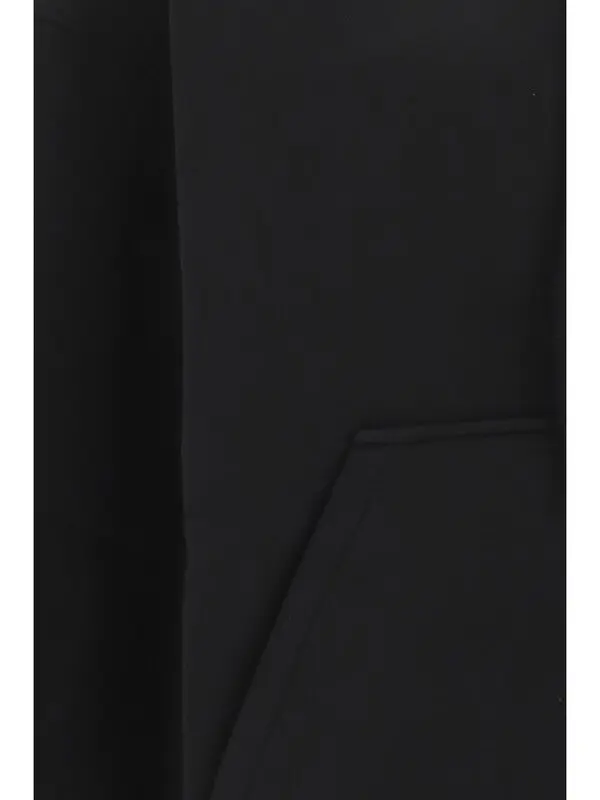 AMI Paris Long-sleeved Drawstring Hoodie - Black