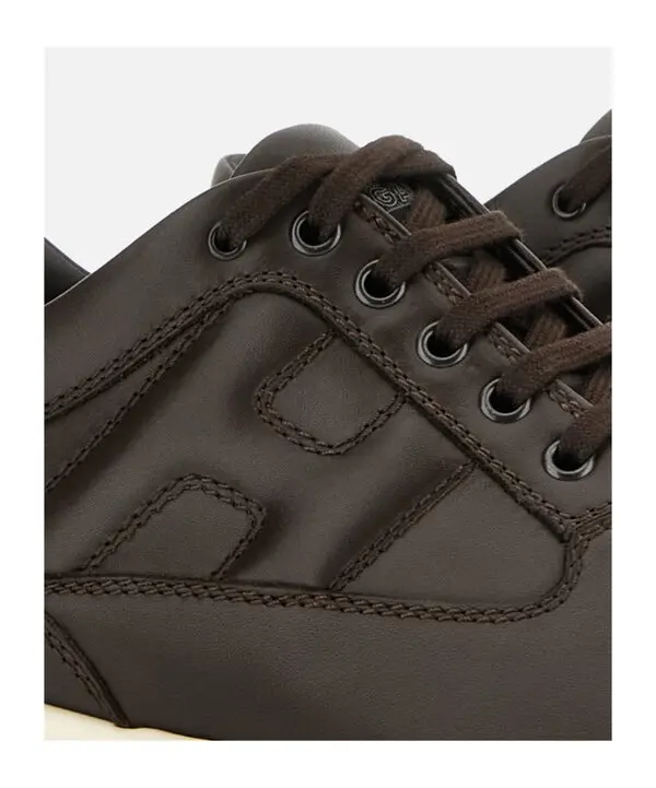 Hogan Interactive Lace-up Sneakers - Brown