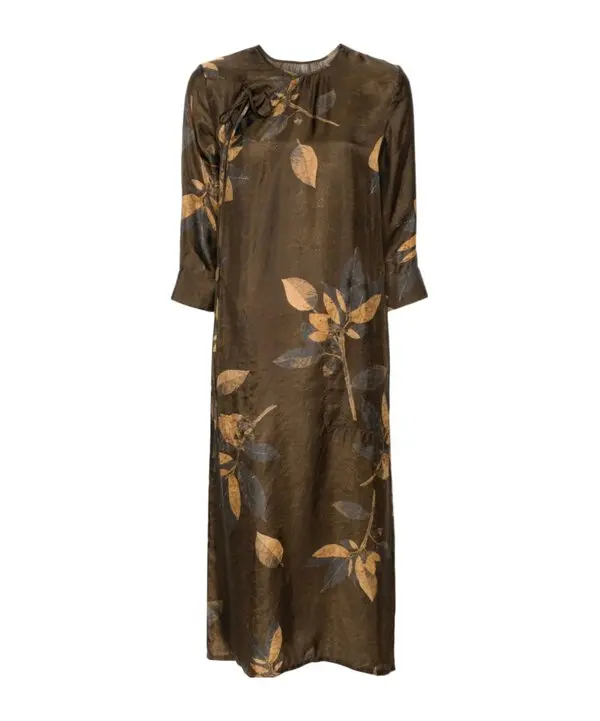 UMA WANG Agina Printed Midi Dress - No