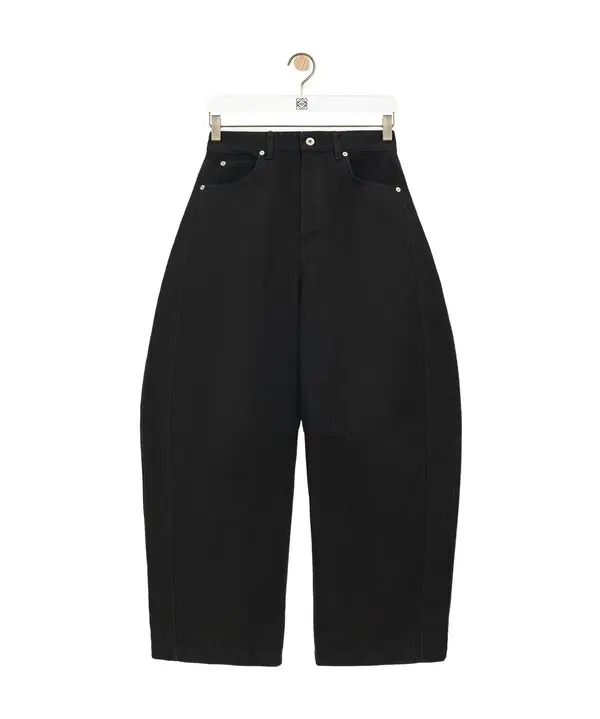 Loewe Barrel Trousers In Cotton