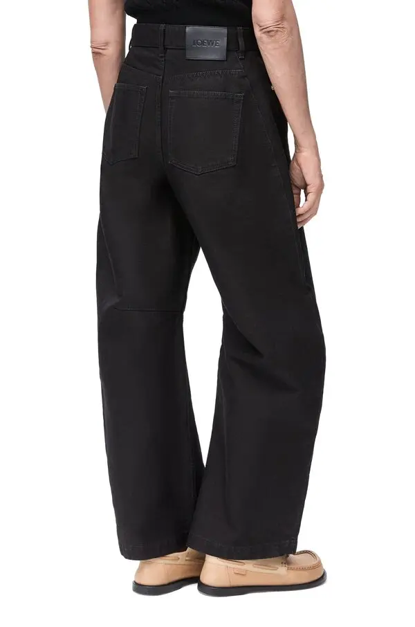 Loewe Barrel Trousers In Cotton