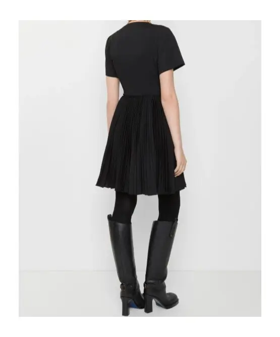 Burberry Pleated Kilt Dress With Buckle Detail