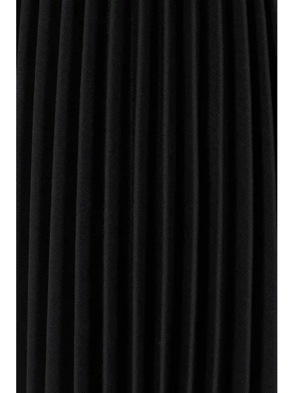 Burberry Pleated Kilt Dress With Buckle Detail
