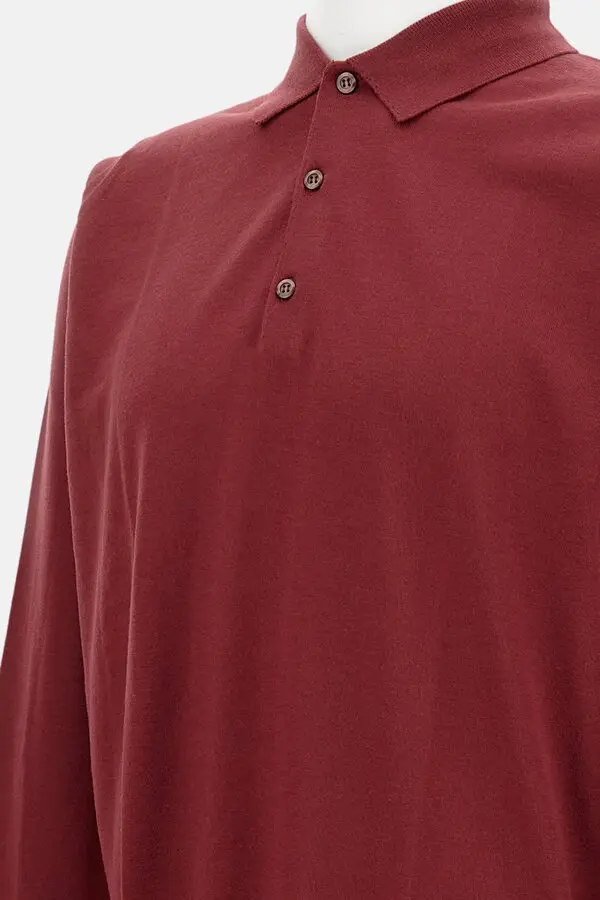 John Smedley Buttoned Polo Shirt