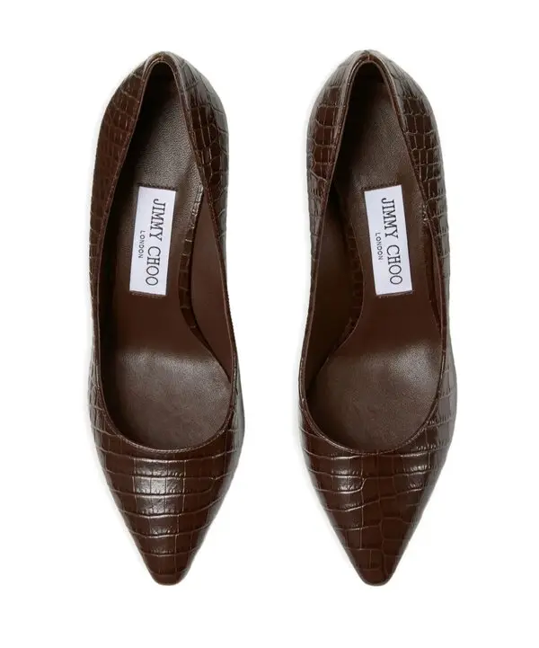 JIMMY CHOO Romy Pointed Toe High Heel Pumps - Brown