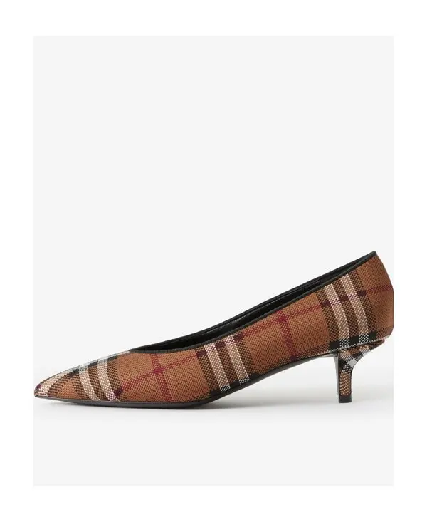 Burberry Plaid Pointed Kitten Heels