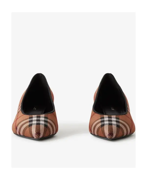 Burberry Plaid Pointed Kitten Heels