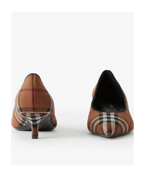 Burberry Plaid Pointed Kitten Heels