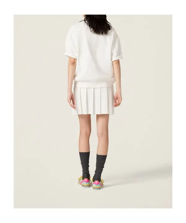 Miu Miu Knitted Polo Shirt With Classic Collar