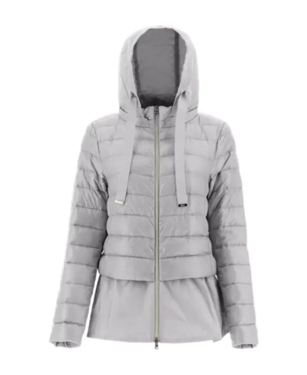 Herno Logo Down Jacket With Satin Drawstring