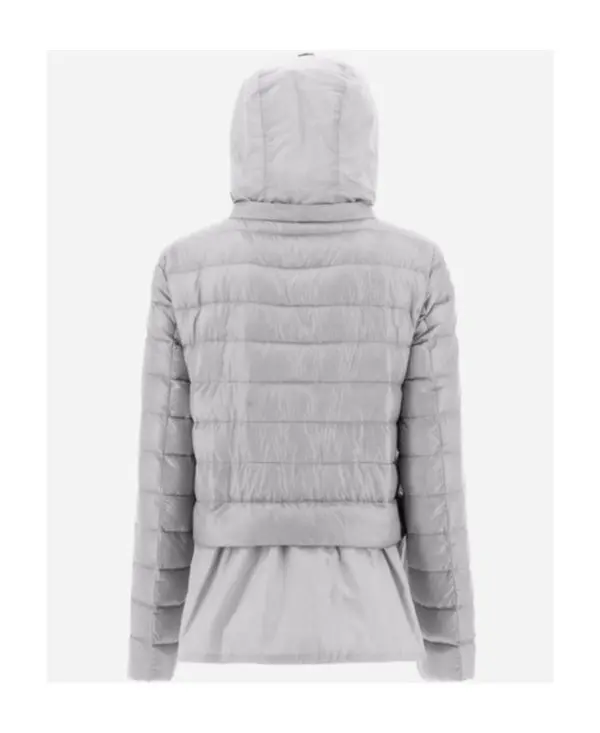 Herno Logo Down Jacket With Satin Drawstring