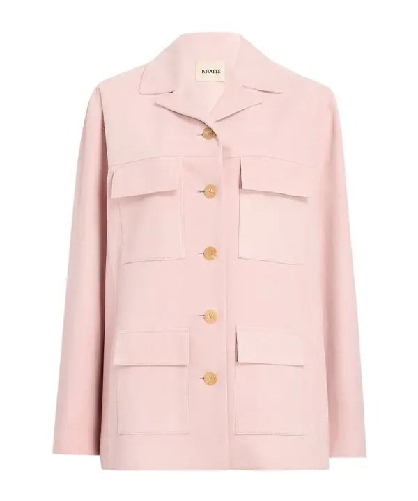 Khaite Morsson Button-up Jacket - Nude