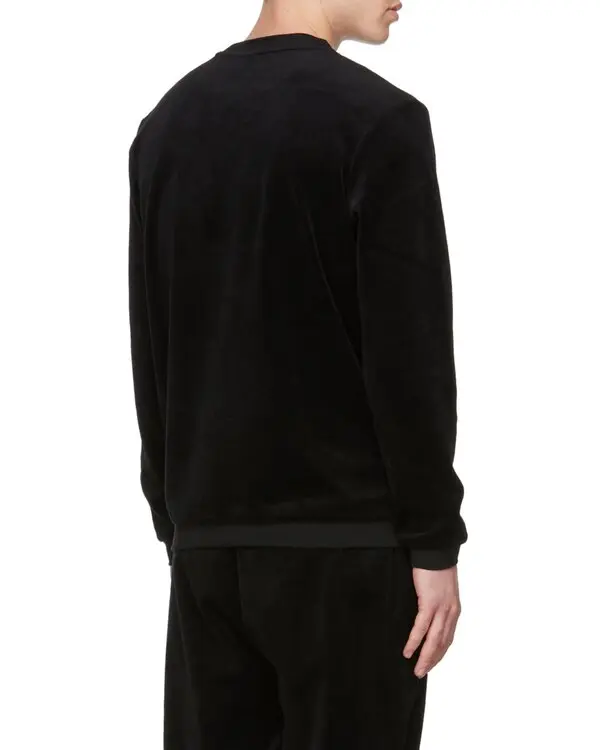 Hugo Boss Printed Logo Velour Hoodie