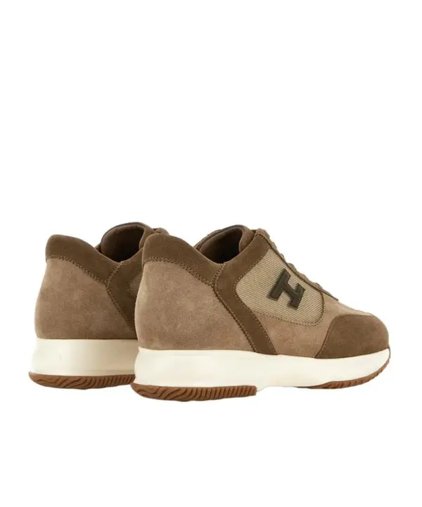 Hogan Interactive Low-top Sneakers With Embossed H Detail - Brown