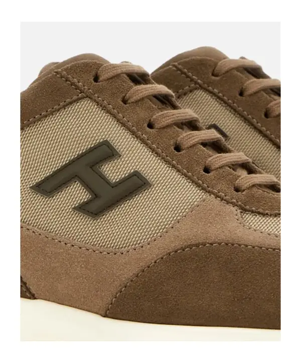 Hogan Interactive Low-top Sneakers With Embossed H Detail - Brown