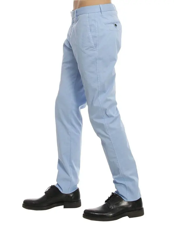 Emporio Armani Tapered Casual Trousers - Blue