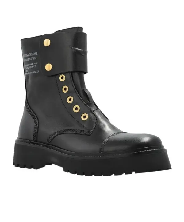 Zadig&Voltaire Leather Biker Boots