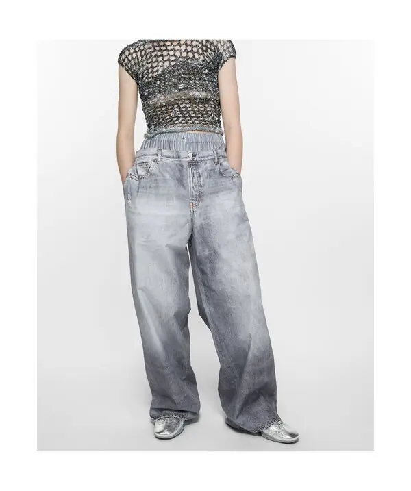 Acne Studios Printed Trousers - Grey