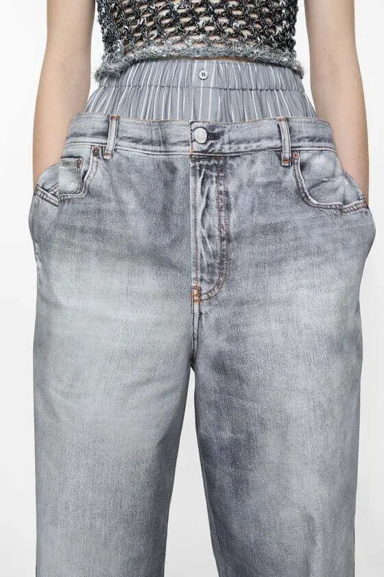 Acne Studios Printed Trousers - Grey