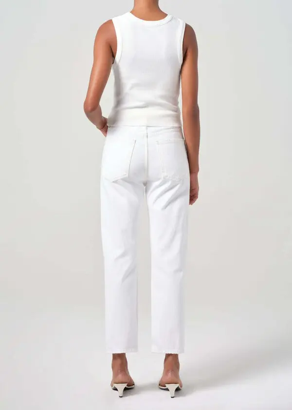 AGOLDE 90's Pinch Waist Crop Jeans - White
