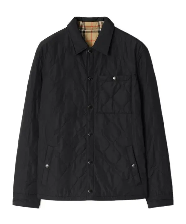 Burberry Reversible Quilted Overshirt - Black