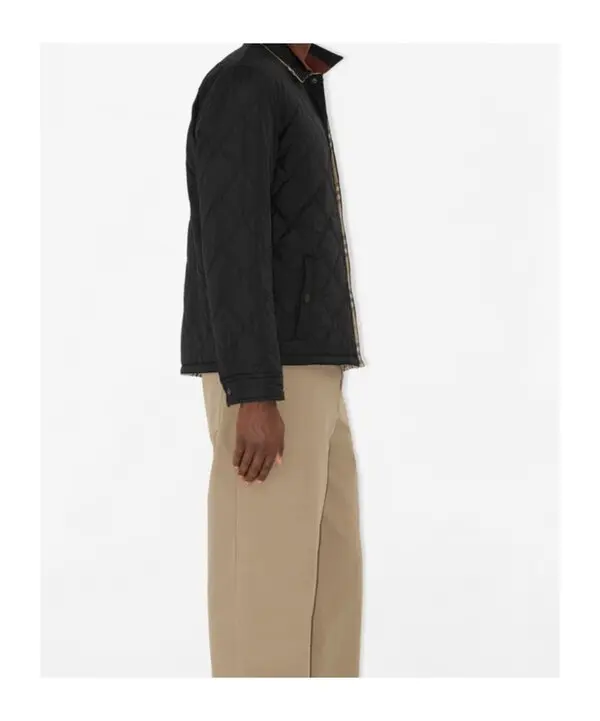 Burberry Reversible Quilted Overshirt With Classic Check Lining