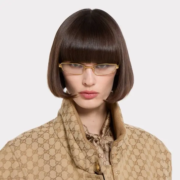 Gucci Rectangular Frame Glasses