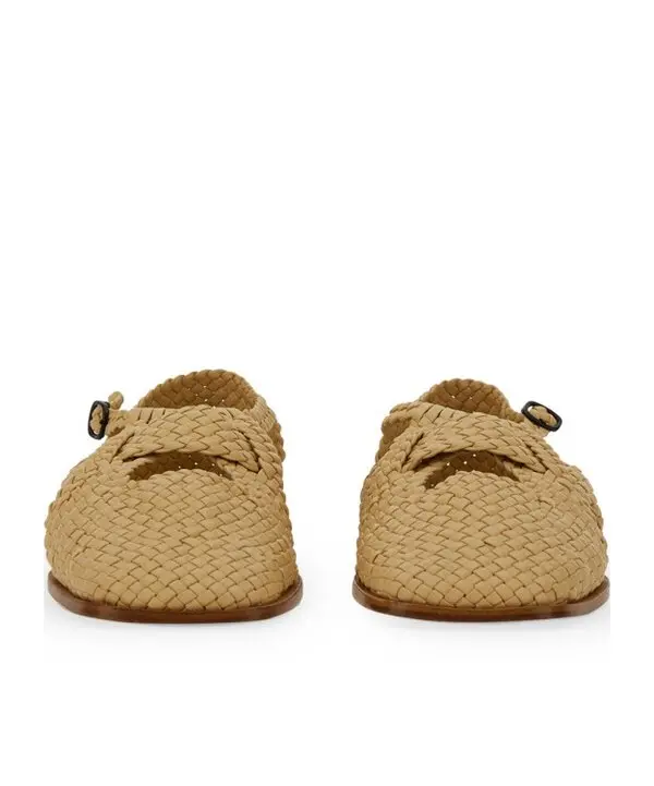 Hereu Serra Interwoven Slippers - Nude