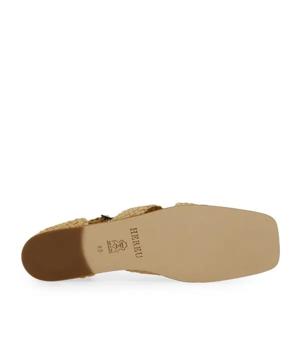 Hereu Serra Interwoven Slippers - Nude