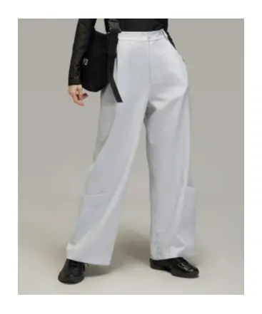 Y3 Sport Uniform Wide-leg Trousers - Transparent Gray