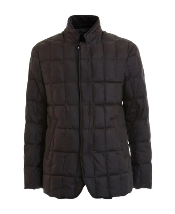 Emporio Armani Quilted Cushioned Down Jacket - Black