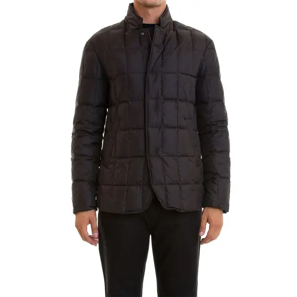 Emporio Armani Quilted Down Jacket With Stand Collar