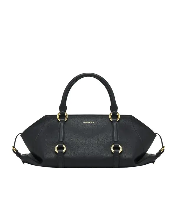 Alexander McQueen Farringdon Medium Tote Bag - Black