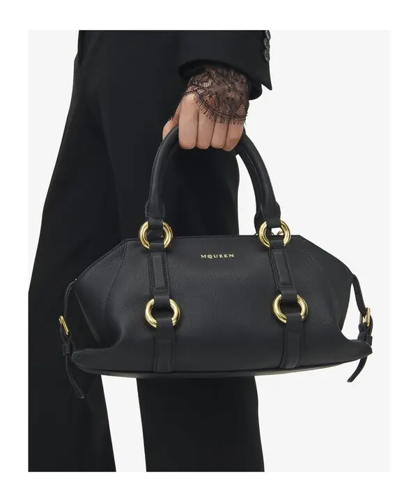 Alexander McQueen Farringdon Medium Tote Bag - Black