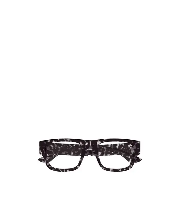 Alexander McQueen Square Frame Glasses - Havana