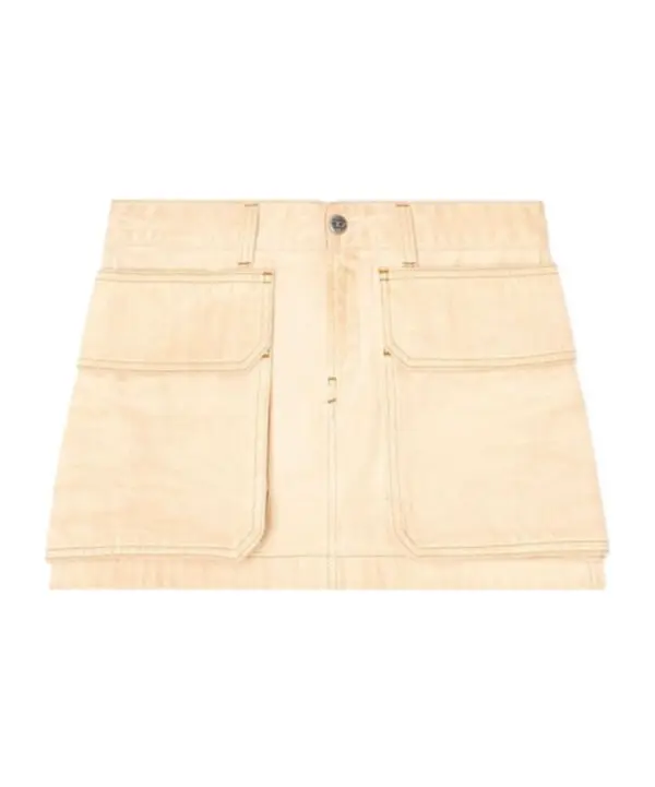 DIESEL® De-ton Mini Skirt With Oversized Cargo Pockets - Beige