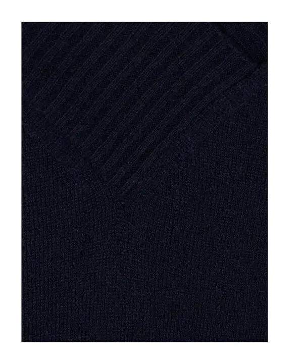 Alberta Ferretti V-neck Jumper With Button Detail - Black