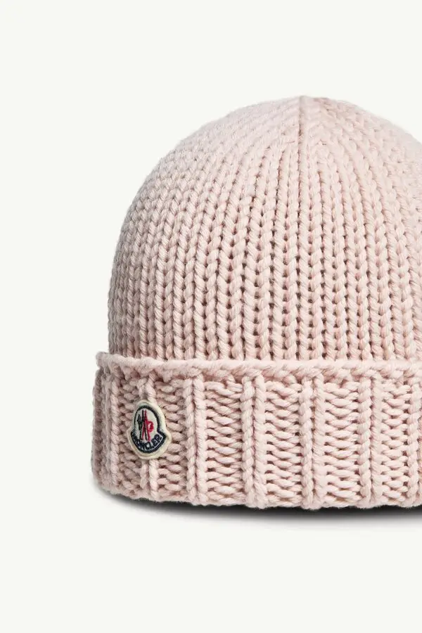 Moncler Beanie With Logo Patch