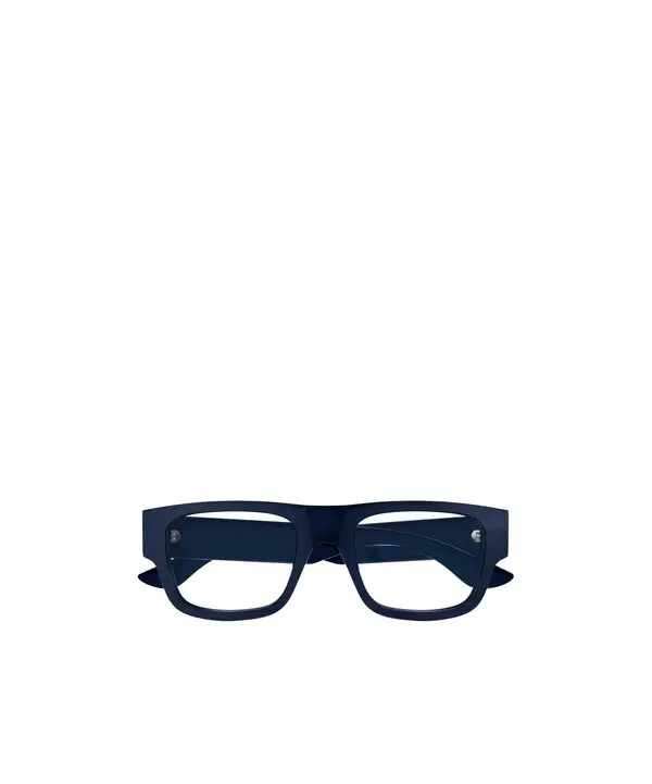 Alexander McQueen Square Frame Glasses - Blue