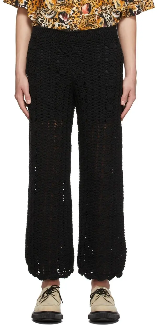 SOULLAND Logo Casual Pants - Black