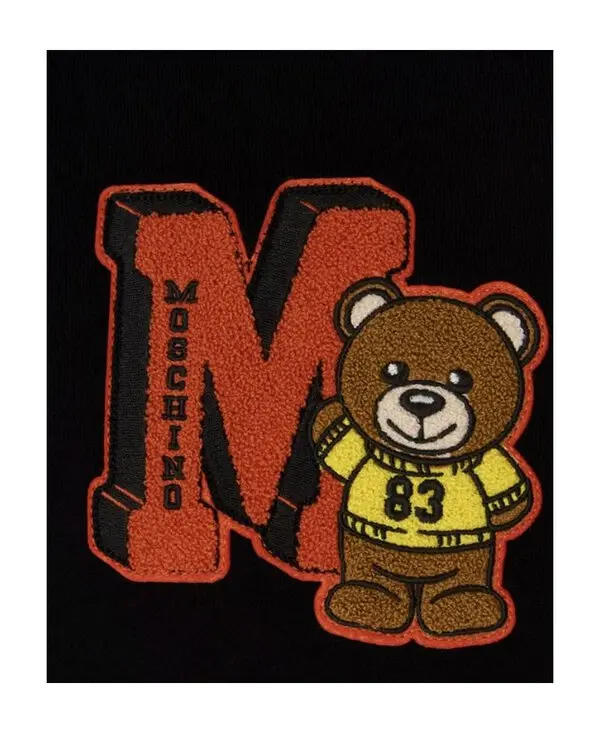 Moschino Teddy Bear Patch Hoodie - Black