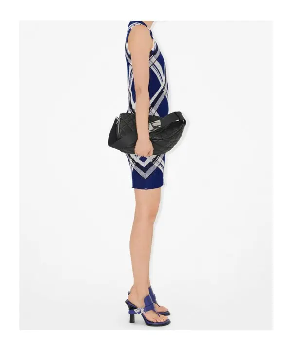 Burberry Shield Quilted Shoulder Bag - Slate