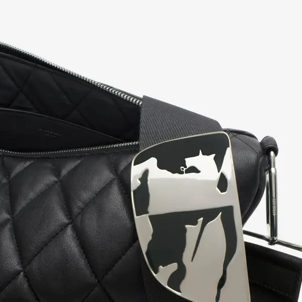 Burberry Shield Quilted Shoulder Bag - Slate