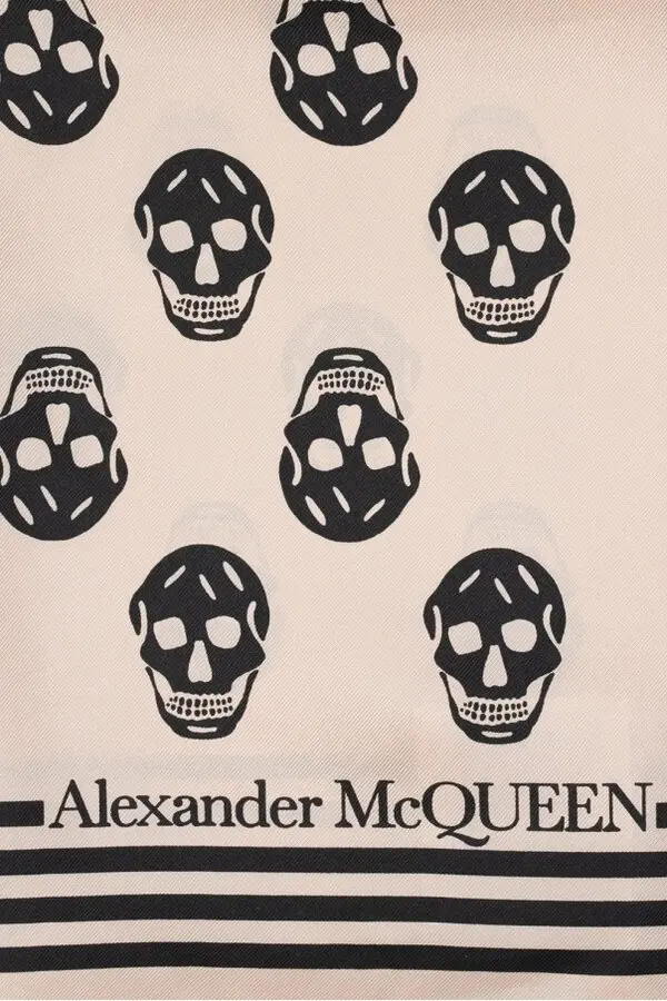 Alexander McQueen Skull-print Silk Scarf