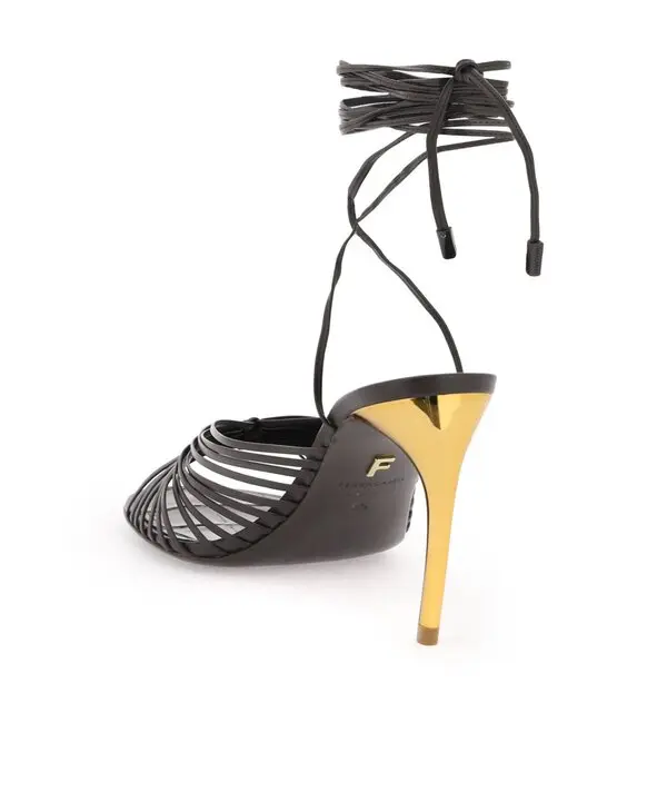 FERRAGAMO Atena Ankle Tie Sandals