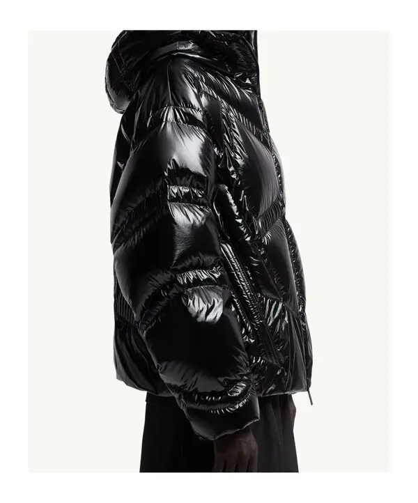Moncler X A$ap Rocky Bahianinha Hooded Short Down Jacket - Black
