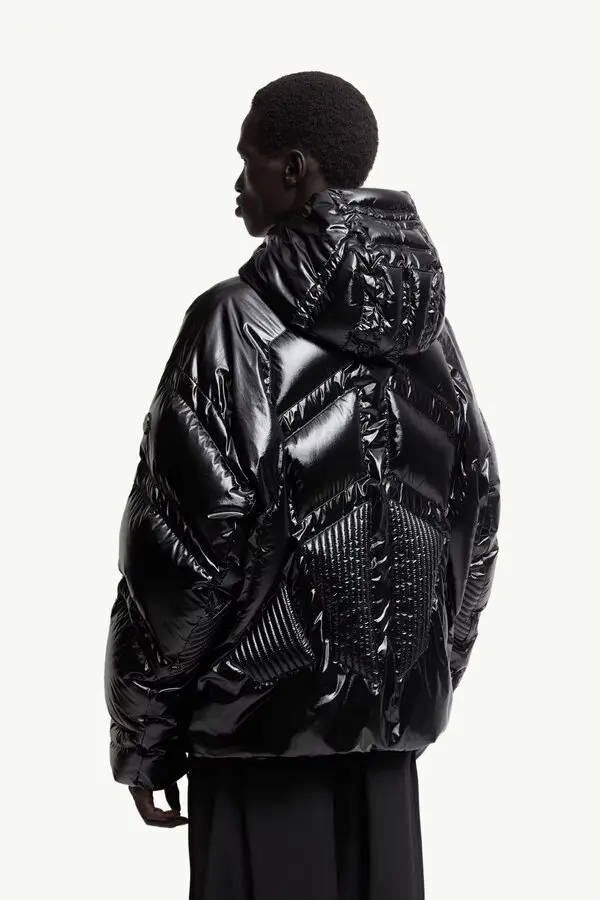 Moncler X A$ap Rocky Bahianinha Hooded Short Down Jacket - Black