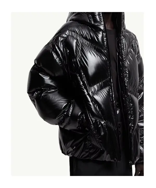 Moncler X A$ap Rocky Bahianinha Hooded Short Down Jacket - Black