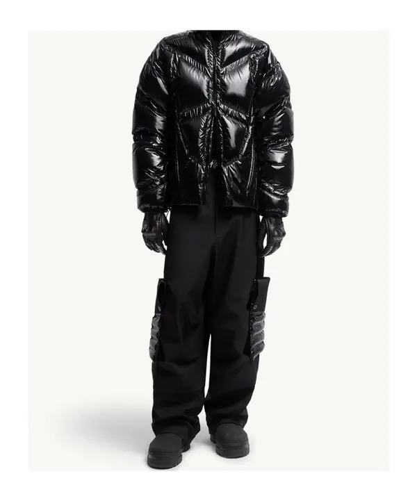Moncler X A$ap Rocky Bahianinha Hooded Short Down Jacket - Black