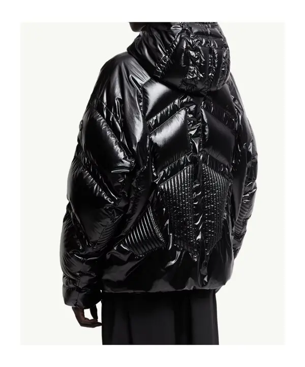 Moncler X A$ap Rocky Bahianinha Hooded Short Down Jacket - Black